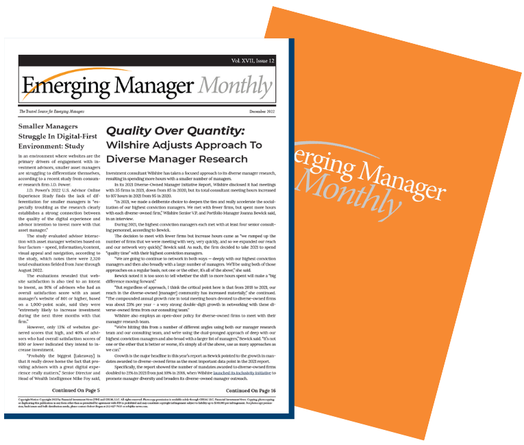 June 2019 | Emerging Manager Monthly